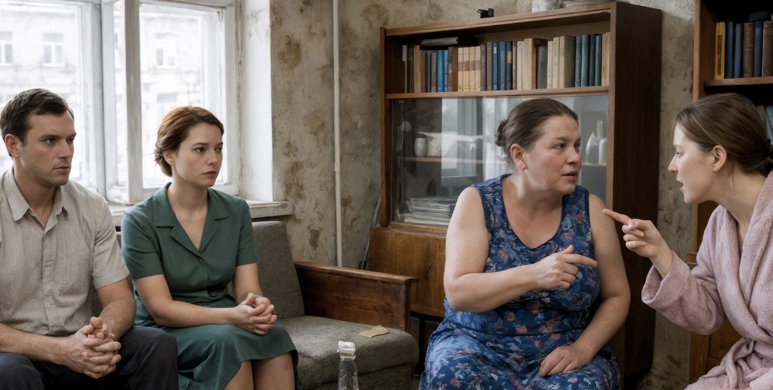 “Who’s going to roast the goose then—me?” Galina Ivanovna’s voice in ...